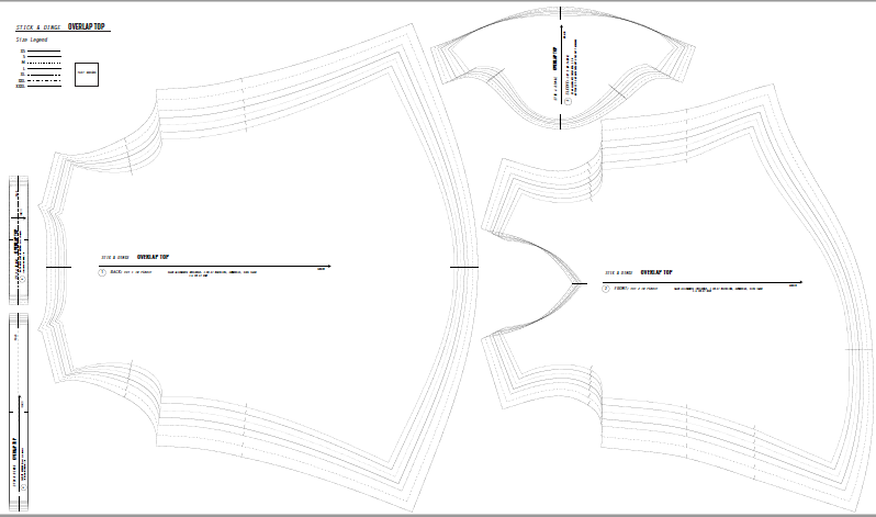 Overlap top pdf pattern and construction | Stik en Dinge